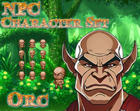 Rpg Maker Npc Character Set Orc By Galacticgod