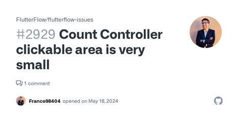Count Controller Clickable Area Is Very Small · Issue 2929 · Flutterflowflutterflow Issues