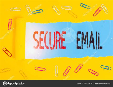 Handwriting Text Secure Email Conceptual Photo Protect Email Content