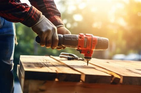 Premium Photo Heavyduty Unleashing The Power Of An Electric Drill On Wood A 32 Adventure