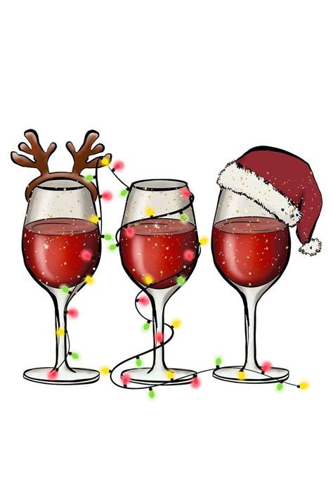 Christmas Wine Svg Wine Glass Svg Wine Svg Christmas Wine Svg Holiday