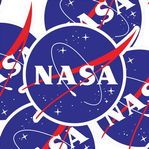 NASA笔记本电脑贴纸旅行箱行李箱滑板潮牌个性贴画防水灰胶贴纸 虎窝淘