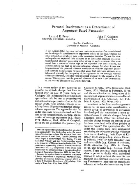 Elm 2 Pdf Persuasion Cognition