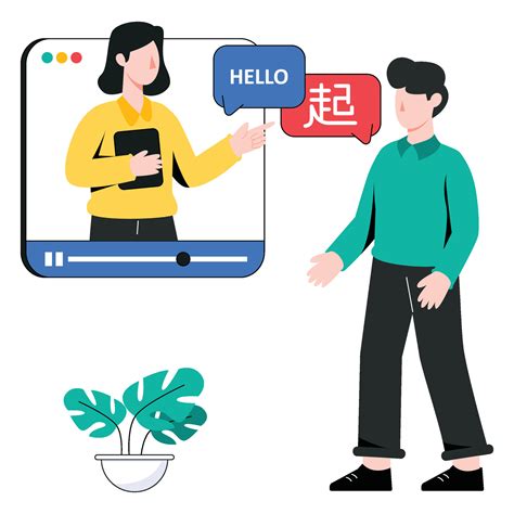 Online Interpreter Flat Style Design Vector Illustration Stock Illustration 27987651 Vector Art