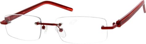 Red Rimless Glasses 392418 Zenni Optical