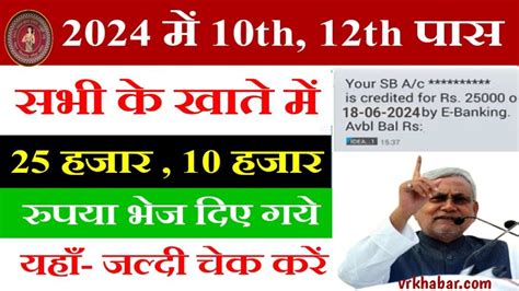 Bseb 10th 12th Pass 2024 Scholarship Payment List 10वीं 12वीं पास सभी
