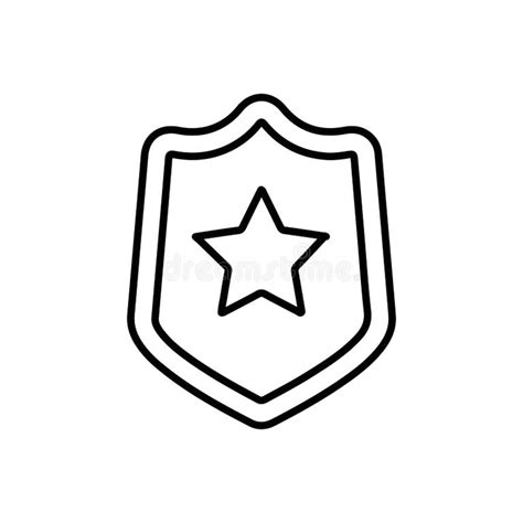 Sheild Icon Flat Logo Isolated Symbol Stock Vector Illustration Of