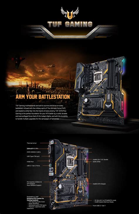 Asus Tuf Z370 Plus Gaming F 1tech Computers