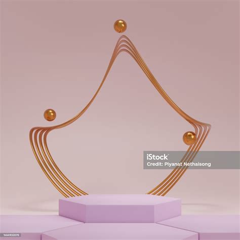 3d 렌더링 디스플레이 제품 추상적 인 최소 장면과 기하학적 연단 플랫폼 화장품을 의미합니다 받침대 3d 스튜디오에서 무대