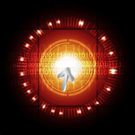 Cursor Click Button On Screen Stock Vector Illustration Of Arrow Navigator