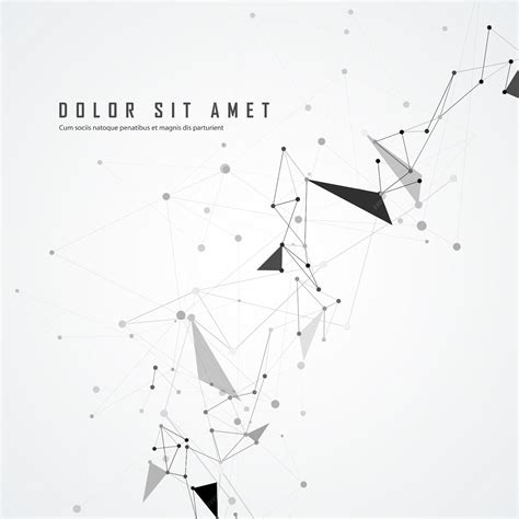 Premium Vector Abstract Connection Of Dots Lines Communication