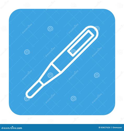 Medical Mercury Thermometer Icon Stock Vector Illustration Of Dentist