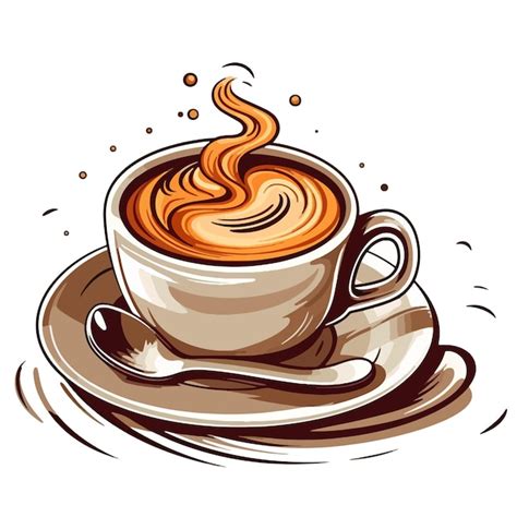 Premium Vector Cup Of Coffee Vector Illustration