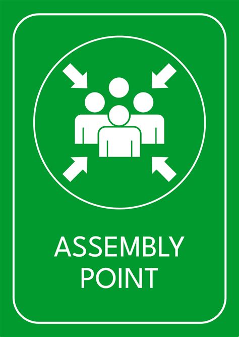 Free School Assembly Point Sign Template To Edit Online