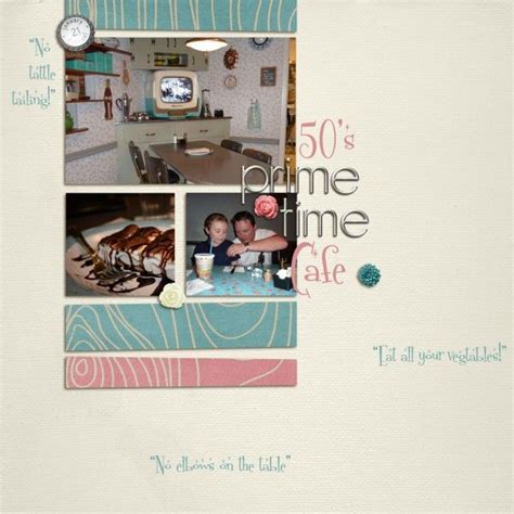 50s Prime Time Cafe Page 3 Scrapbook Pages