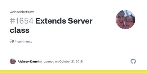 extends server class · issue 1654 · websockets ws · github