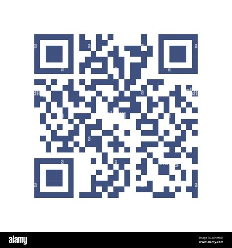 Vector Qr Code Sample For Smartphone Scanning Isolated On White