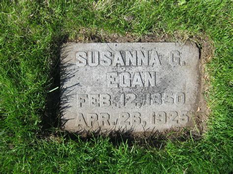 Susanna M Gallagher Egan 1850 1925 Memorial Find A Grave