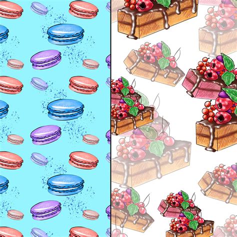 Digitale Süßigkeiten nahtlose Papier Pack 12 druckbare digitale