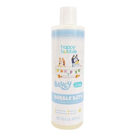 Brandclub Happy Bubble Bluey Bubble Bath Rainbow Raspberry Scented