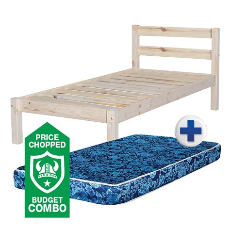 Single Milano Bed Combo With Chip Foam Mattress Ericssons Mattress And Pine