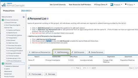 Create An Iacuc Protocol Guide To Using Rass And Pi Dashboard