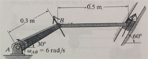 Solved Crank Ab Rotates Counterclockwise With A Constant
