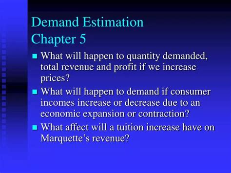 PPT Demand Estimation Chapter 5 PowerPoint Presentation Free Download ID 6627579