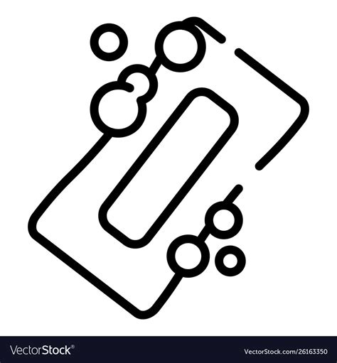 Soap Icon Outline Style Royalty Free Vector Image