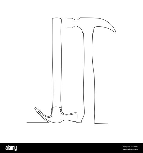 A Pair Of Claw Hammers Illustration Design Of Tools For Industrial