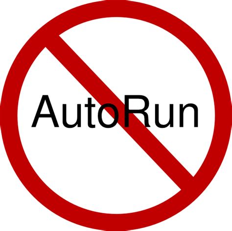 No Autorun Clip Art At Vector Clip Art Online Royalty Free