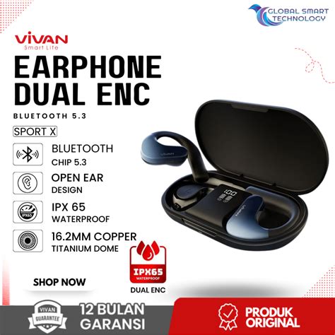 Jual Vivan Sport X Tws Open Ear True Wireless Earbuds Ipx Dual Enc Audio Hi Dynamic Bluetooth