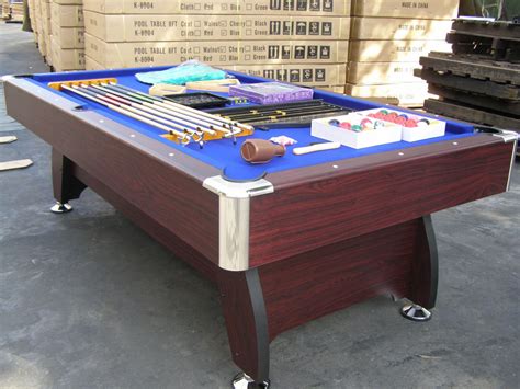Pub Size Pool Table 8ft Snooker Billiard Table Blue