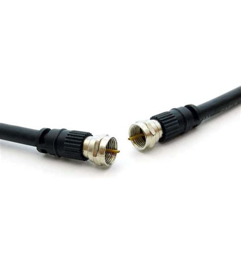 RG6 Coaxial Cable F Type Black Cables4sure Direct Network LLC