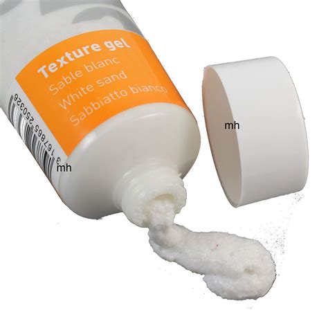 Pebeo White Sand Texture Gel Acrylic Paint 250ml Tube