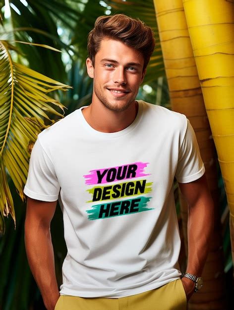 Premium PSD White Tshirt Mockup Design