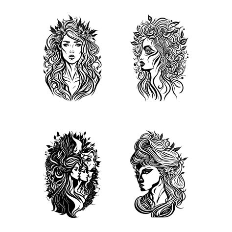 Premium Vector Beautiful Woman Face Hand Drawn Vector Illustration