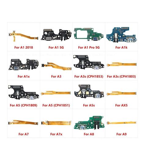 USB Charging Charger Dock Port Board With Mic Flex Cable For OPPO A1 Pro 5G A1k A1x A3 A3s A5