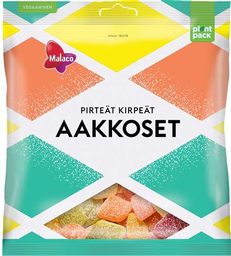 Malaco Aakkoset Pirteät Kirpeät Makeissekoitus 280g Suomikauppafi