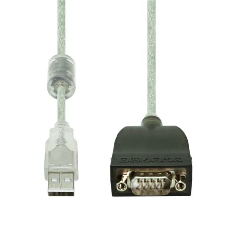 USB Serial RS232 Single Port PRO Adapter With Activity LED 3ft