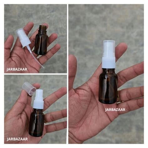 15 Ml Amber Glass Spray Bottle Jarbazaar
