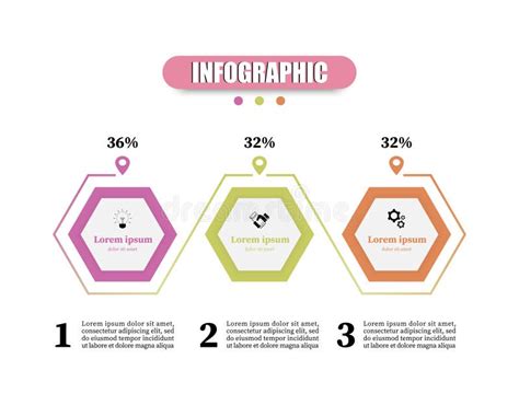 Hexagon Vector Illustration With 3 Steps Options Marketing Icons Planning Timeline