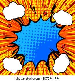 Retro Comic Design Speech Bubbles On Stock Vector (Royalty Free) 1078944785 | Shutterstock