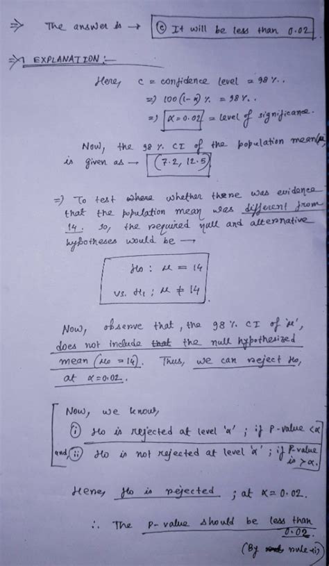 suppose you made a 98 confidence interval for a population mean and