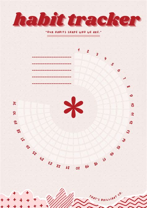 Aesthetic Habit Tracker Planner Free Printable Goal Planner For