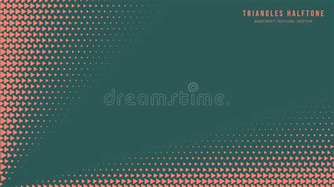Triangles Half Tone Pattern Rays Border Vector Orange Green Abstract