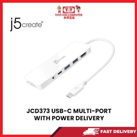 JCD USB C MULTI PORT WITH POWER DELIVERY SBN NO NILAI NO MELAKA NO HPS NO Thye Hin Computer