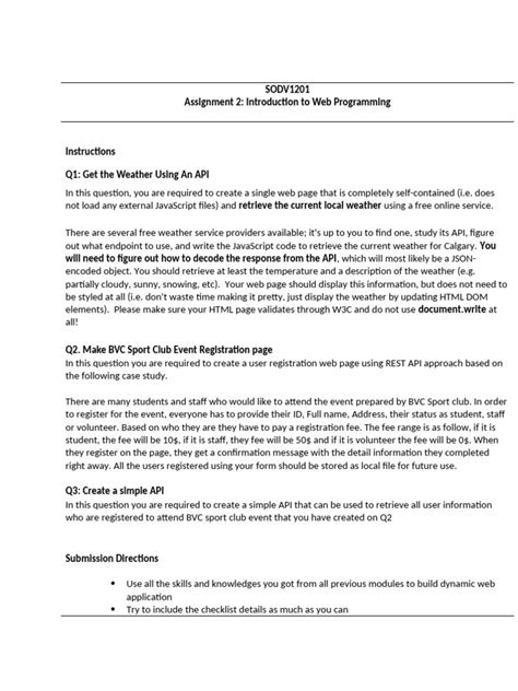 Assignment2javascriptandjquery Pdf World Wide Web Internet And Web