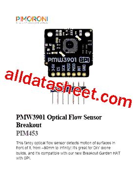 PMW3901 Datasheet(PDF) - List of Unclassifed Manufacturers