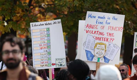 Ontario Cupe Strike Day 1 Of Strike Draws In Solidarity For Education Workers Backlash Against